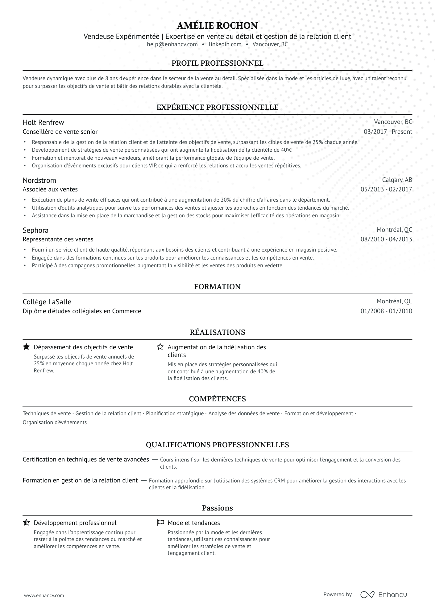 CV Canadien (+10 Exemples de CV à Remplir pour le Canada)