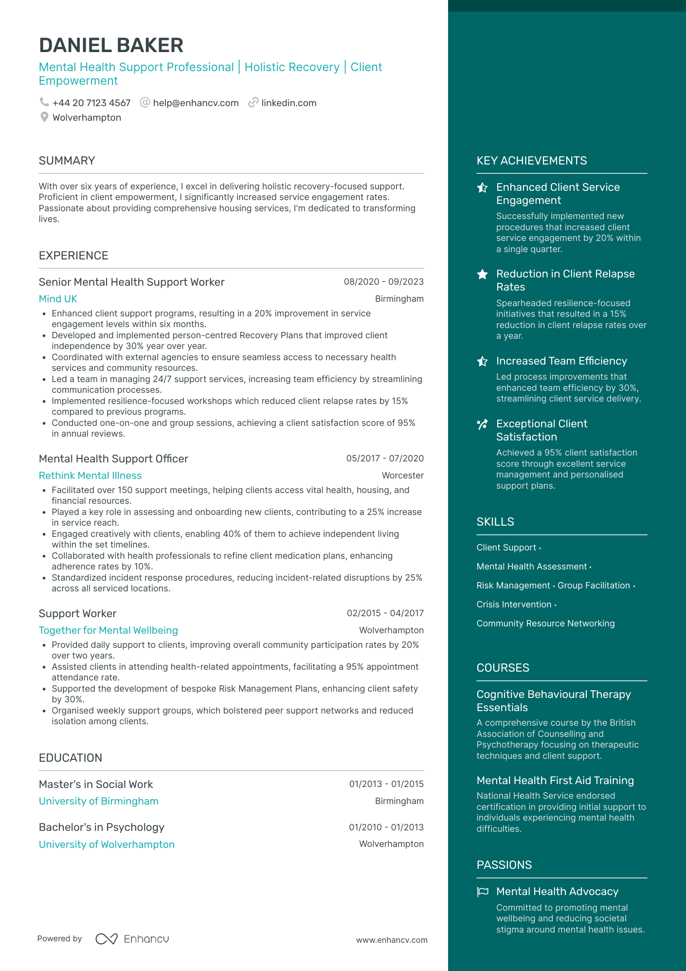 Support Worker CV Examples & Guide for 2025