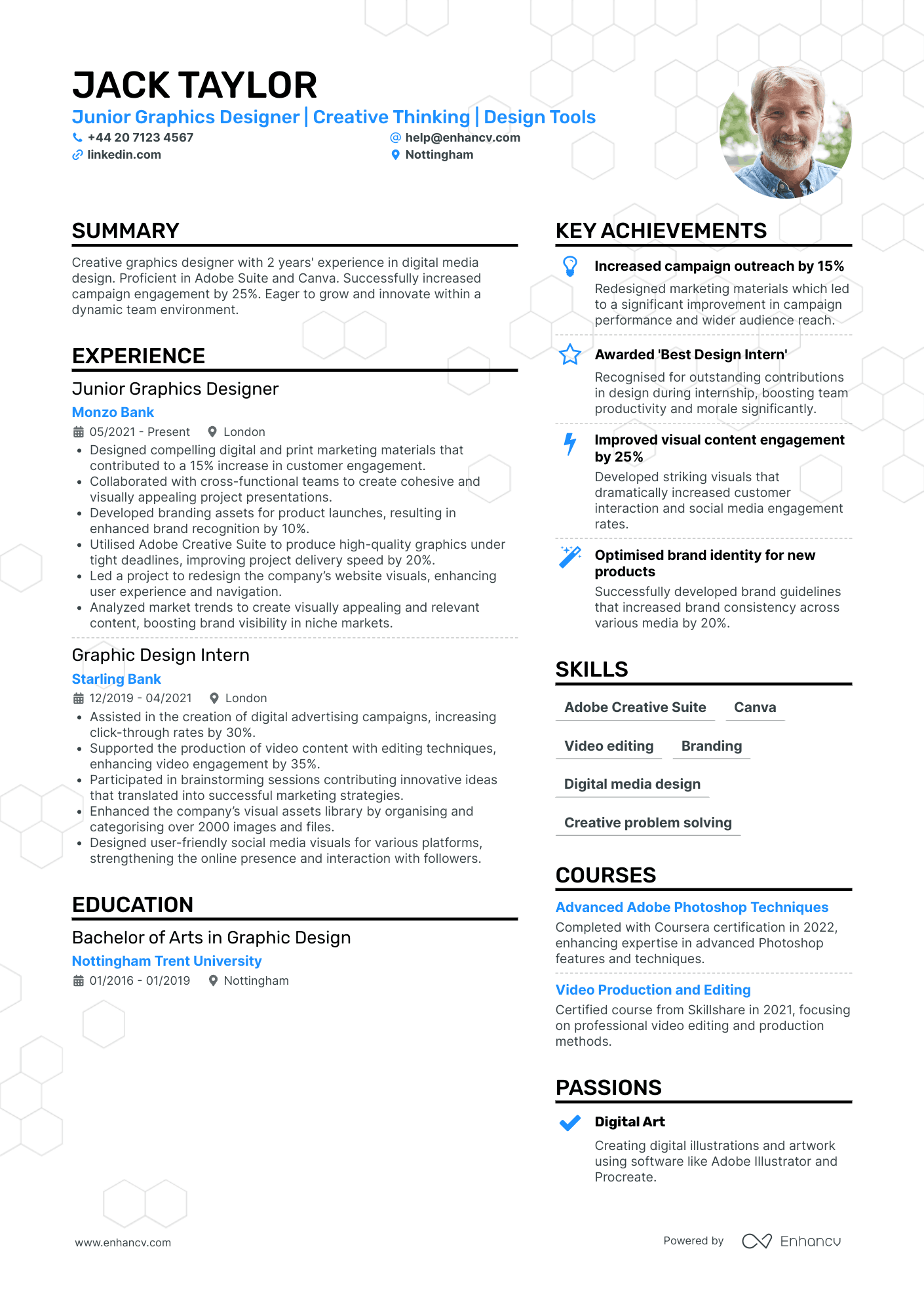 Junior Graphic Designer CV Examples & Guide for 2026