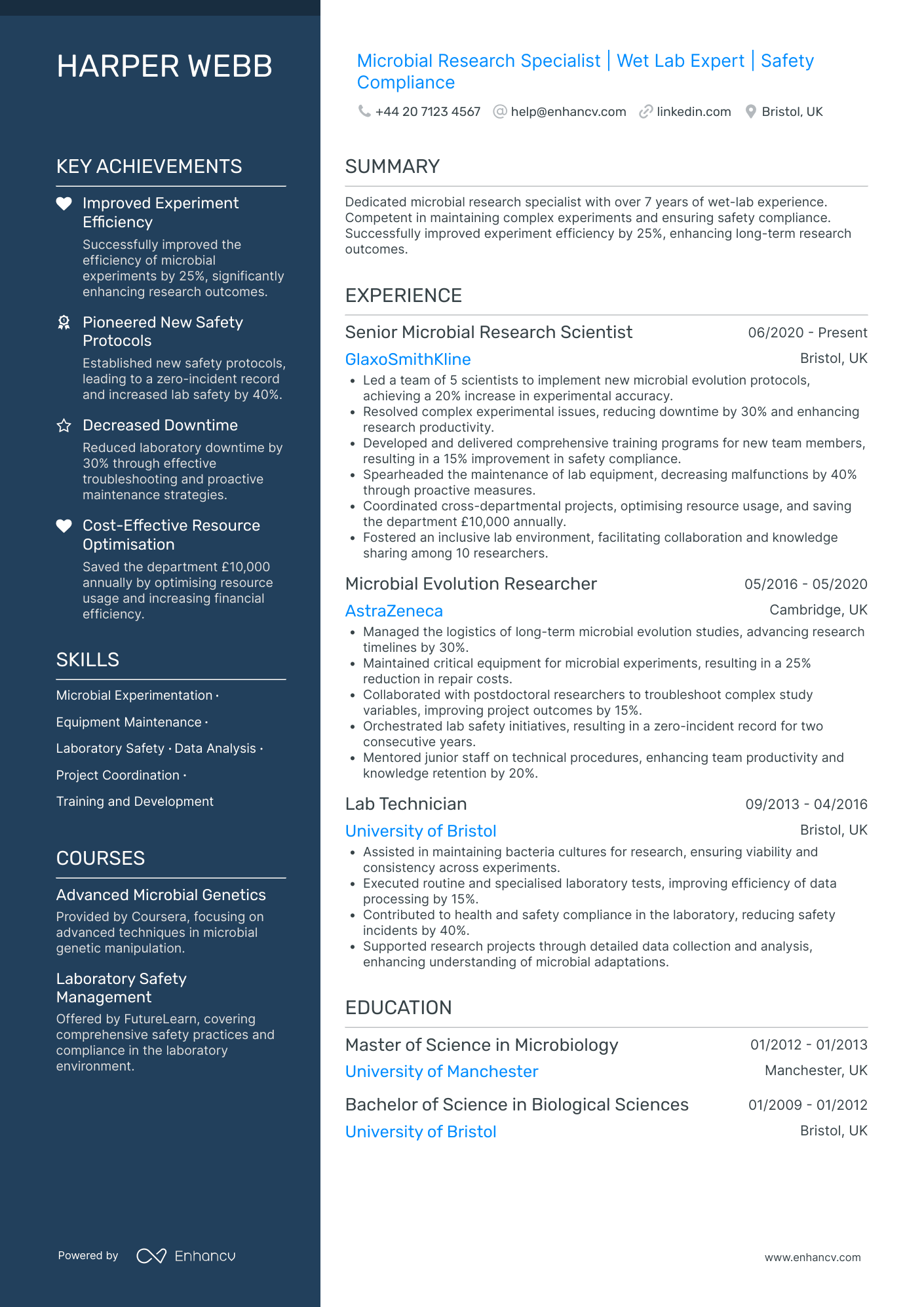 Lab Technician CV Examples & Guide for 2026