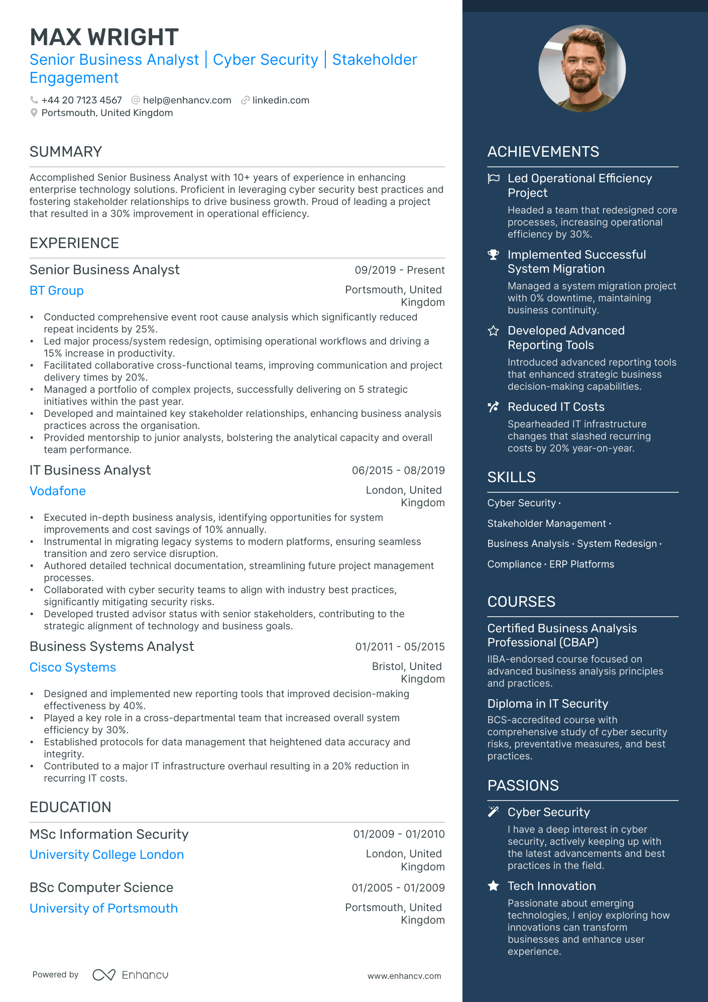 Senior Business Analyst CV Examples & Guide for 2025