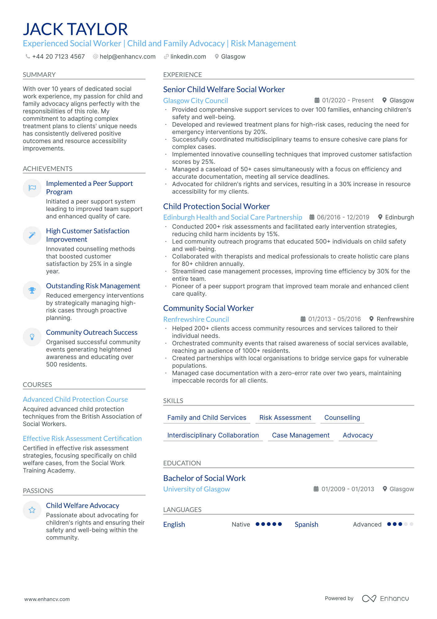 Social Worker CV Examples & Guide for 2025