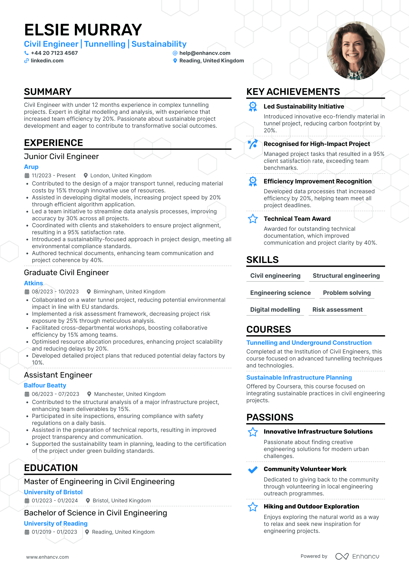Civil Engineer CV Examples & Guide for 2026