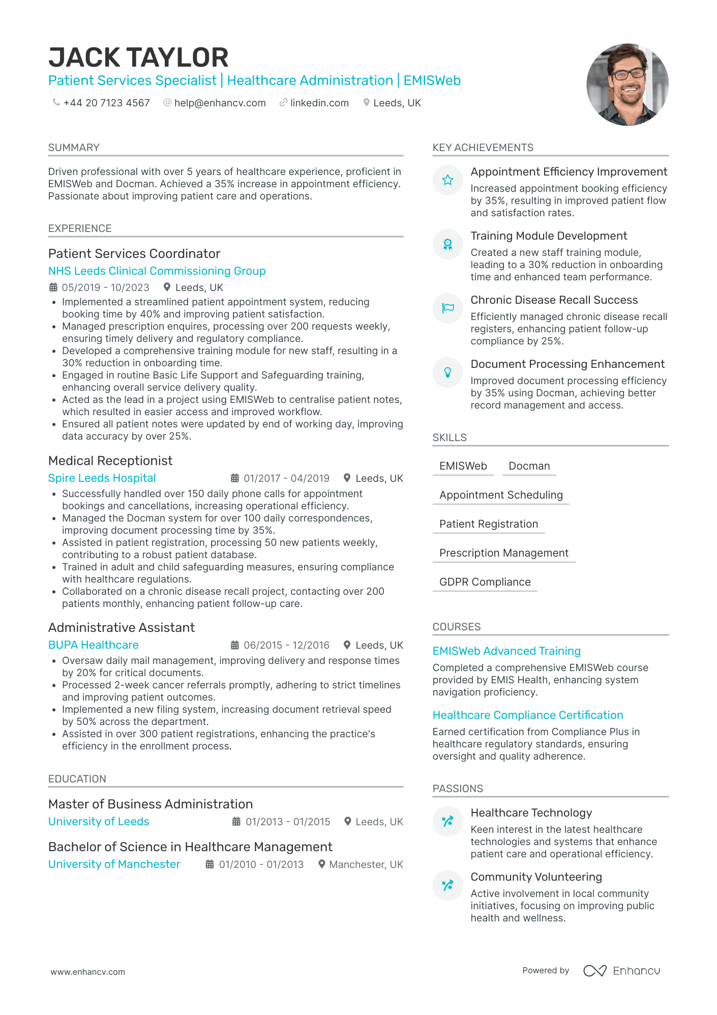 Receptionist CV Examples & Guide for 2026