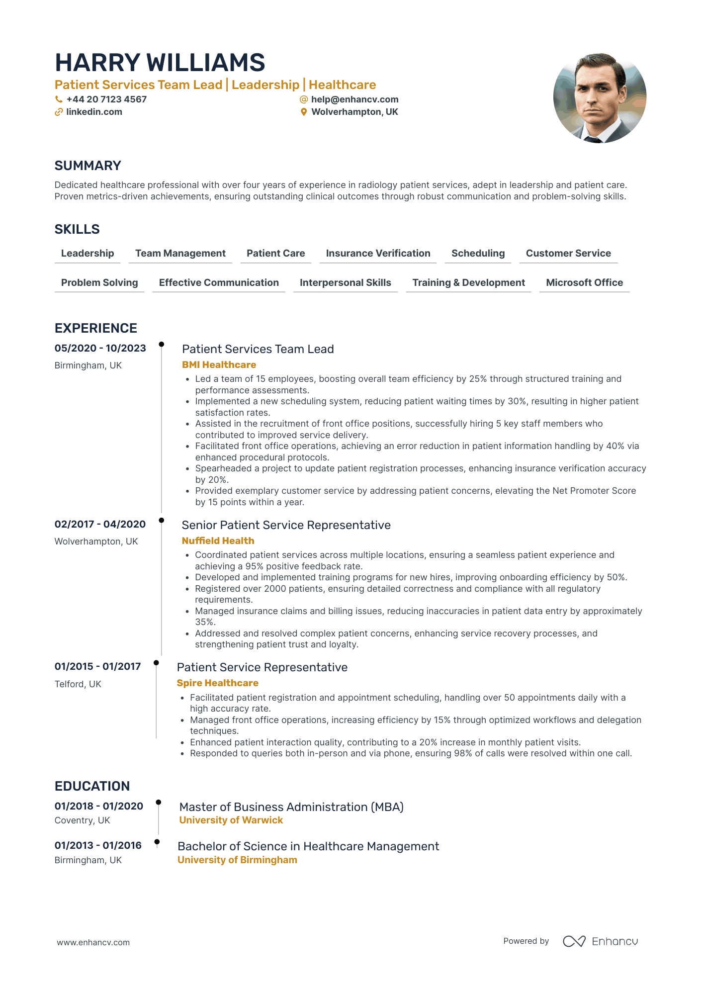 Medical Receptionist CV Examples & Guide for 2026