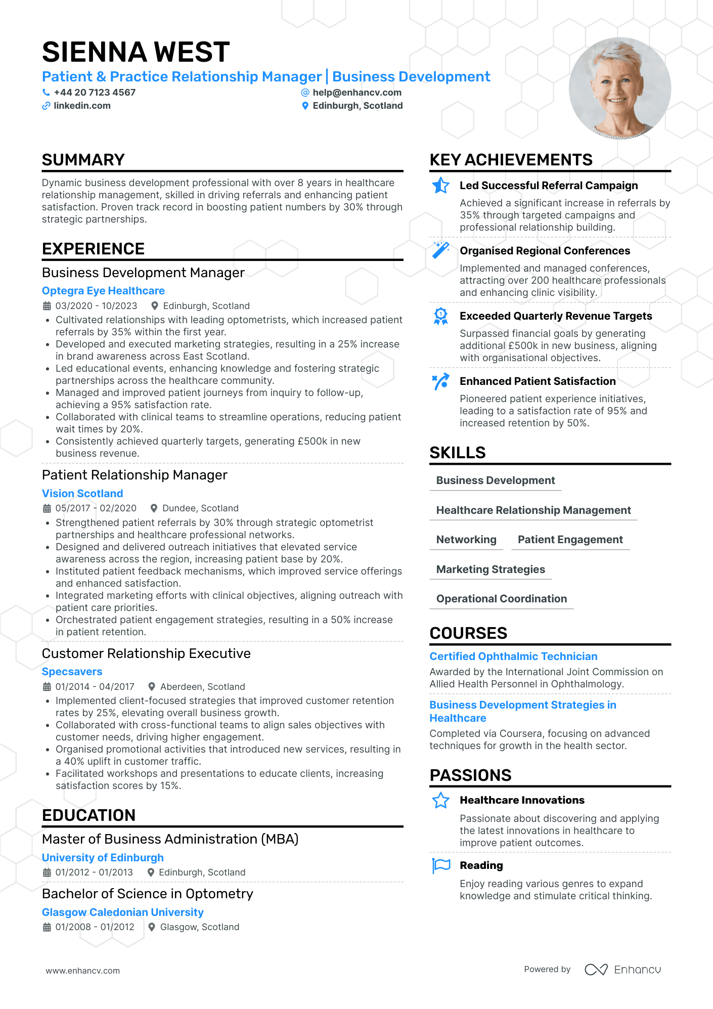 Optometry CV Examples & Guide for 2026