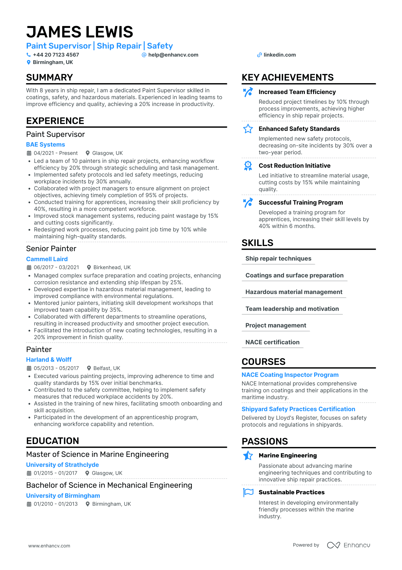 Painter CV Examples & Guide for 2026