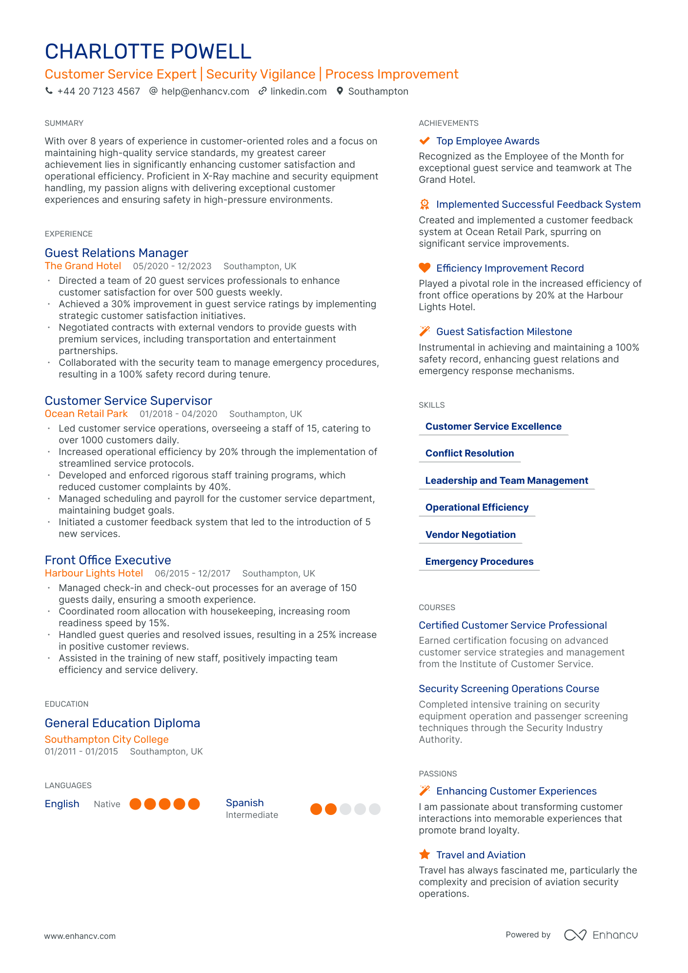 Security Officer CV Examples & Guide for 2025