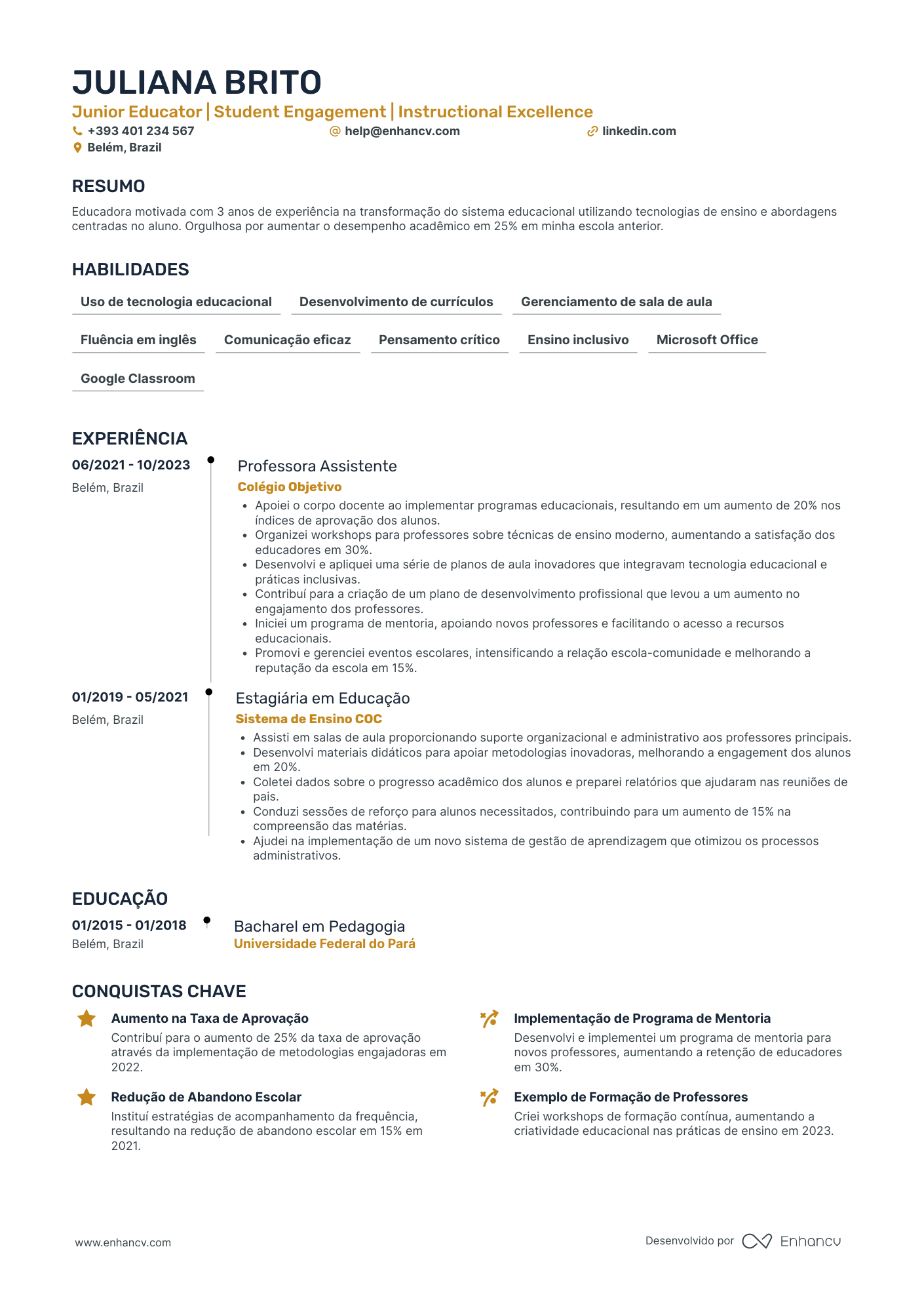 Currículo de Professor: Plantillas, Dicas e Exemplos 2025