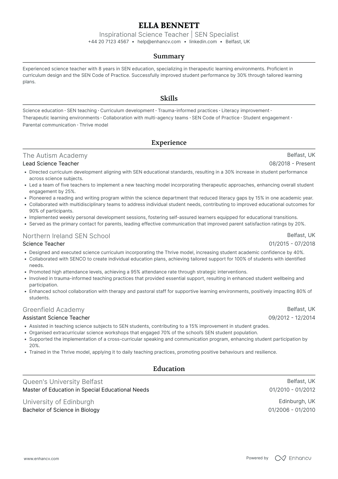 Teacher CV Examples & Guide for 2026