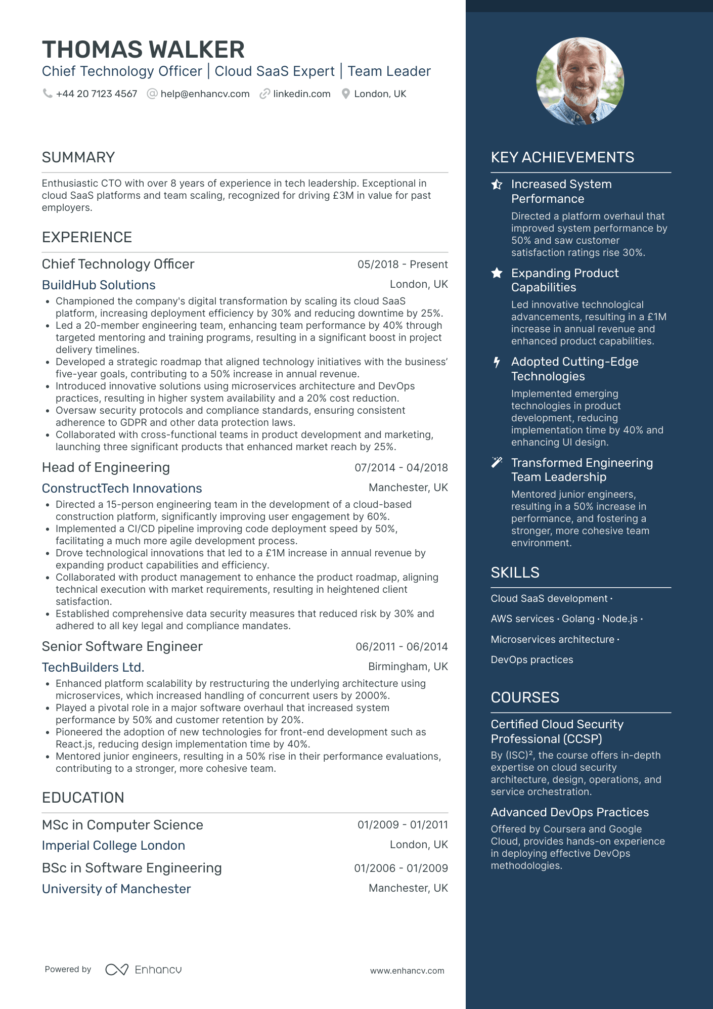 CTO CV Examples & Guide for 2026