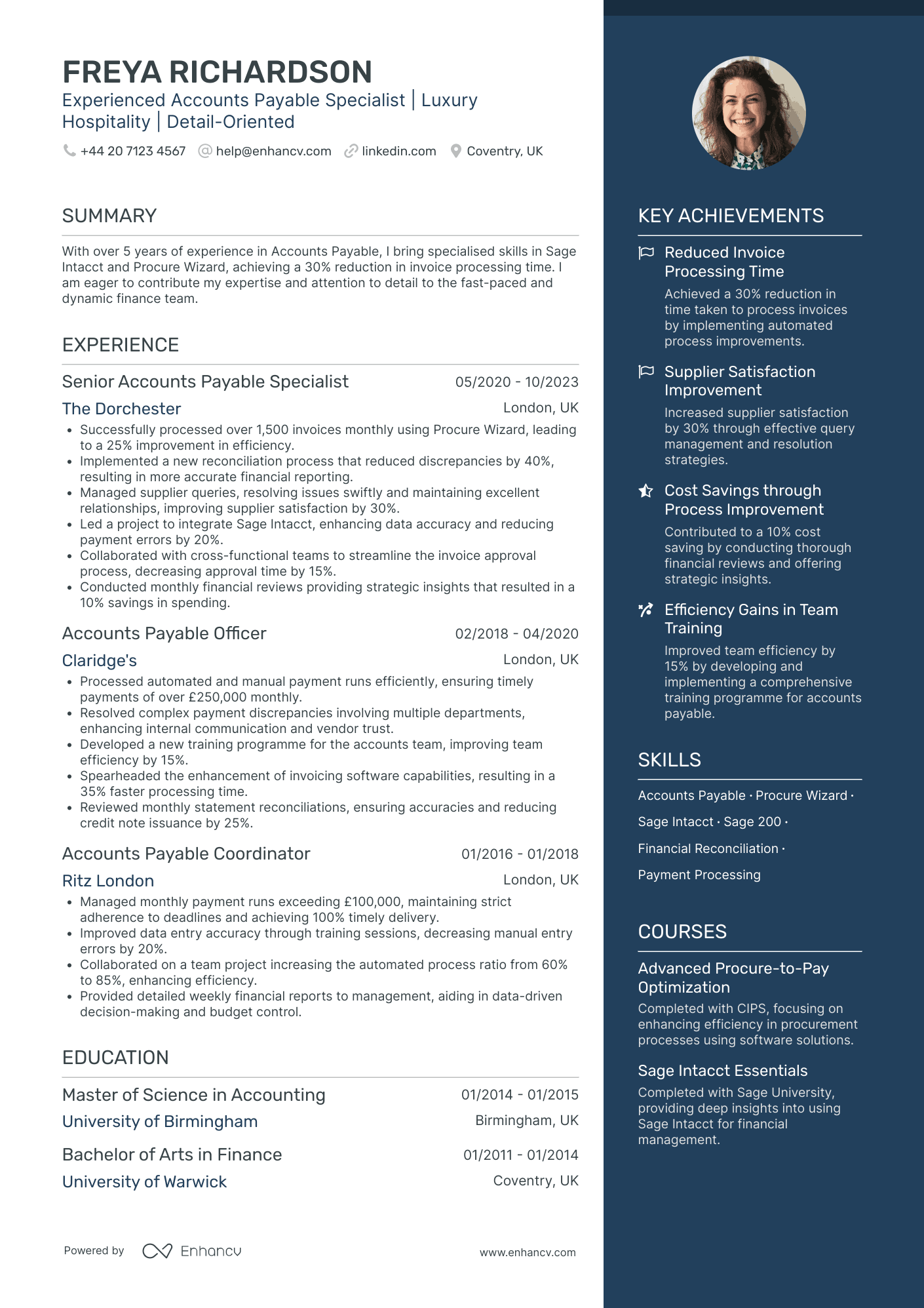 Accounts Payable CV Examples & Guide for 2026