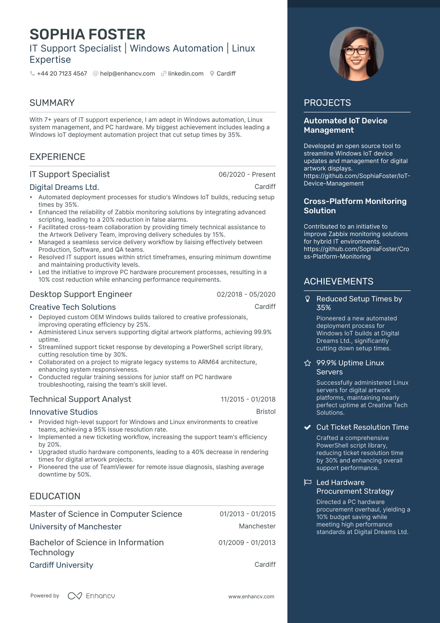 IT Specialist CV Examples & Guide for 2025