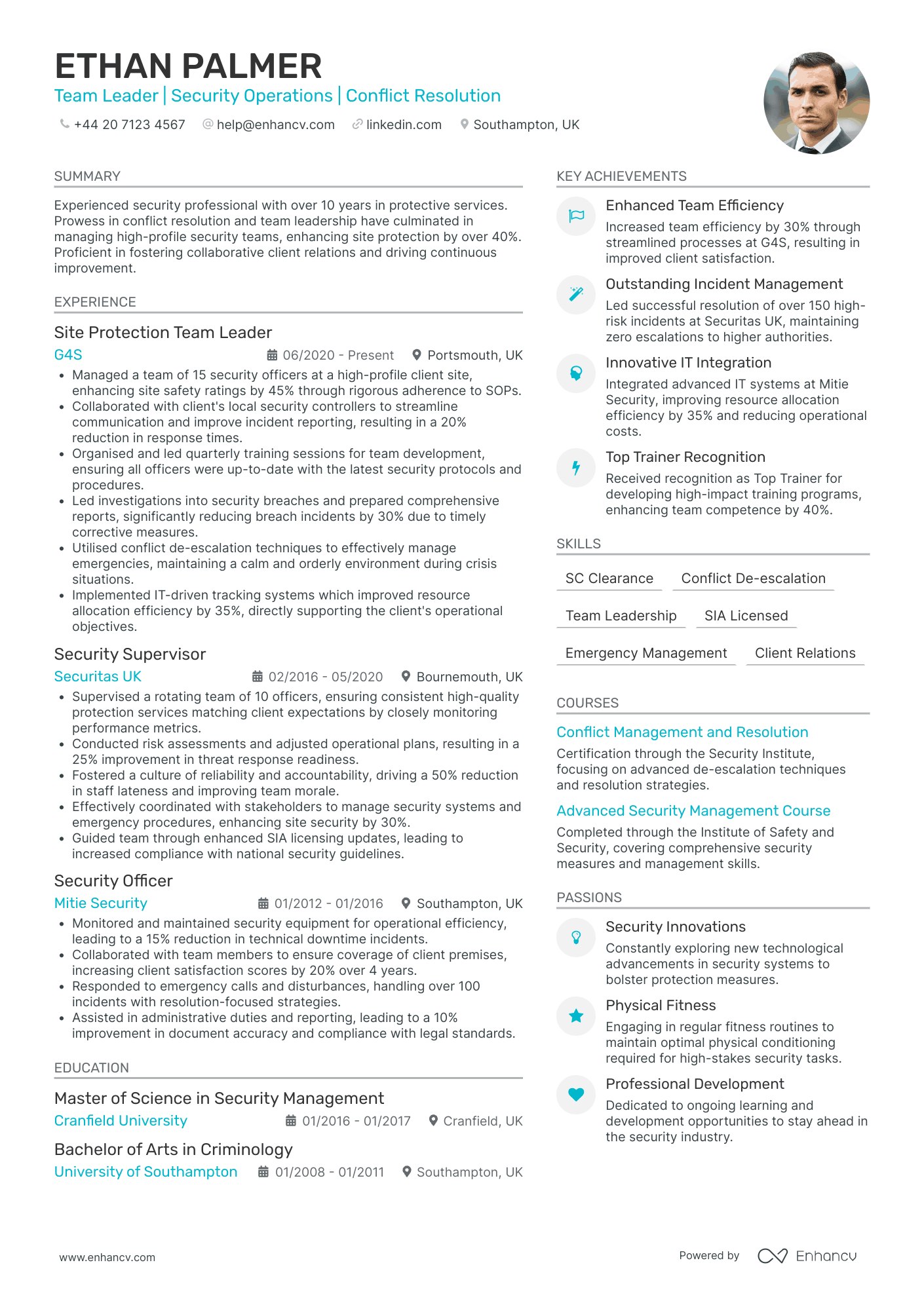 Security Guard CV Examples & Guide for 2026