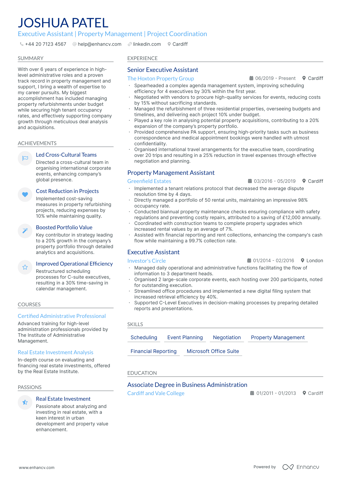 Personal Assistant CV Examples & Guide for 2025