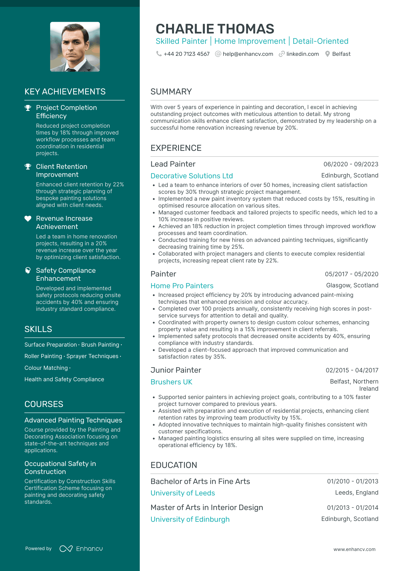 Painter CV Examples & Guide for 2026