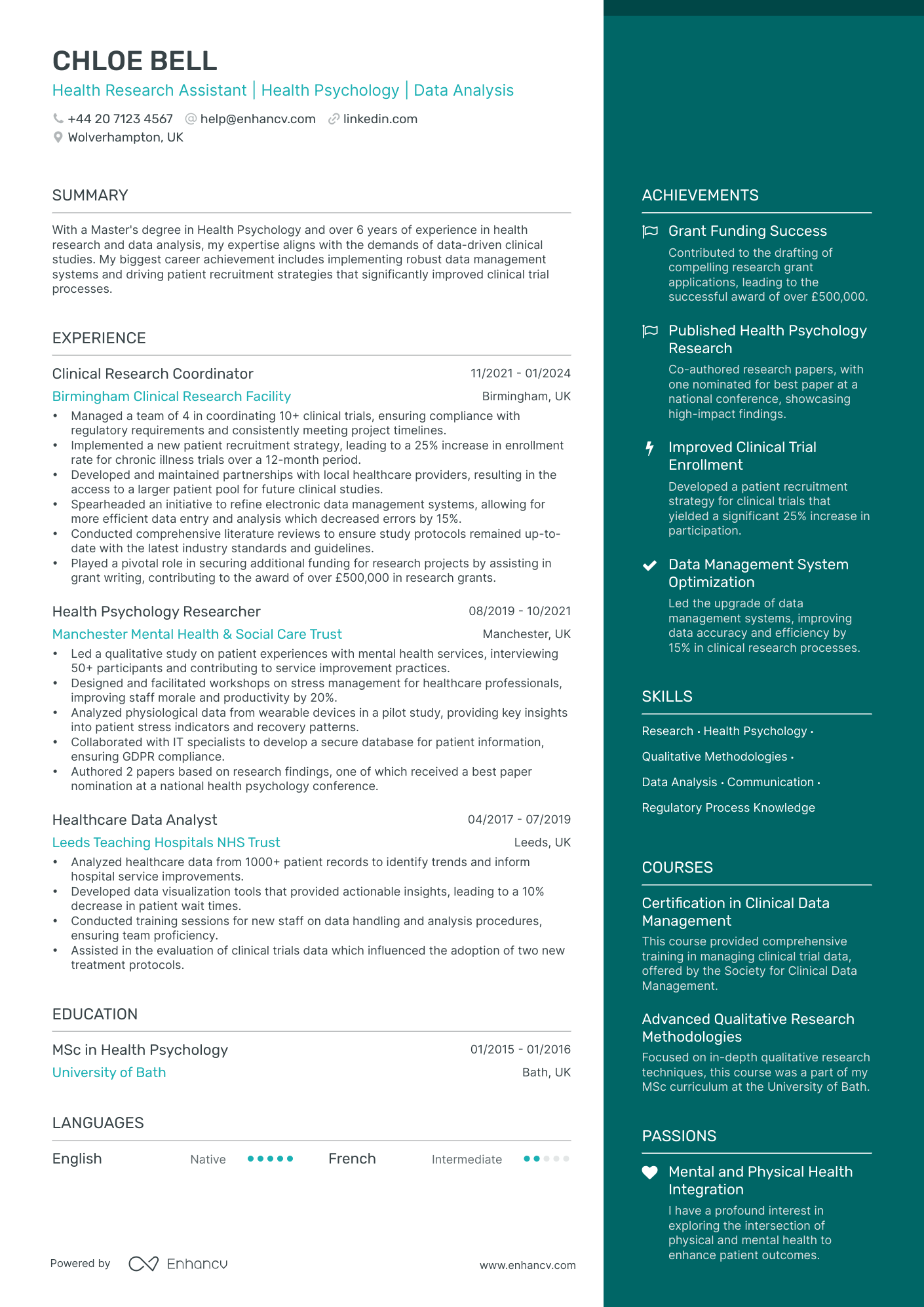 Research Assistant CV Examples & Guide for 2025