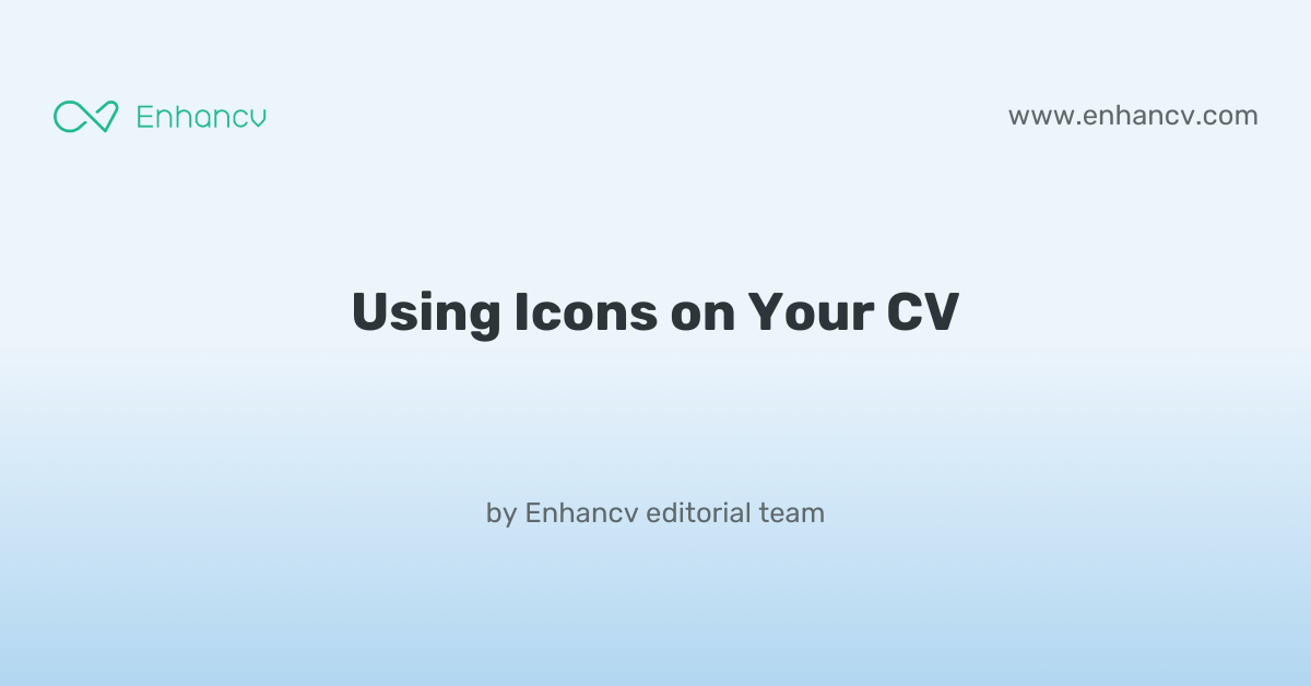 CV Icons: How & Where to Use Them