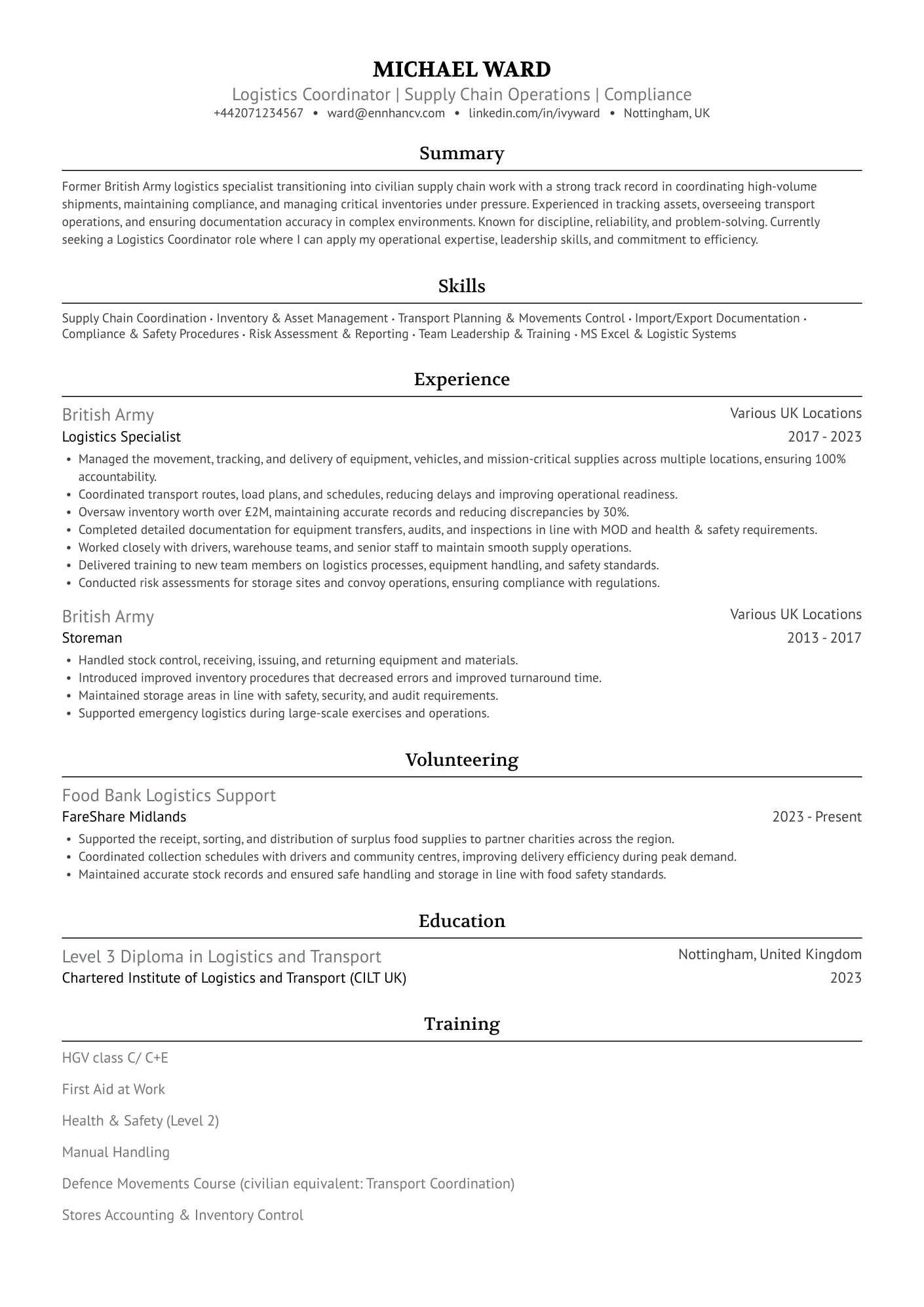 How to Write a British Army CV: Examples for Civilian and Forces Roles