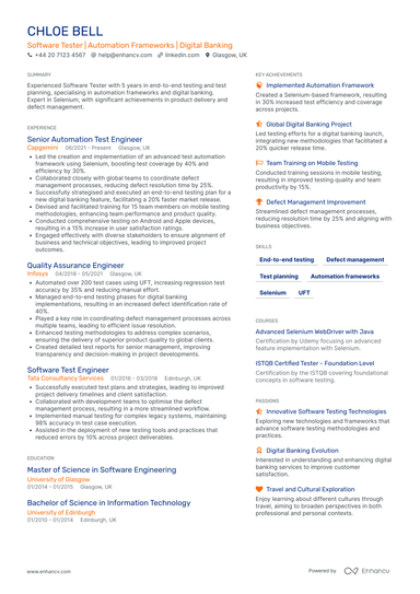 Test Manager CV Examples & Guide for 2026