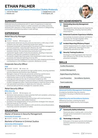 Security Officer CV Examples & Guide for 2026