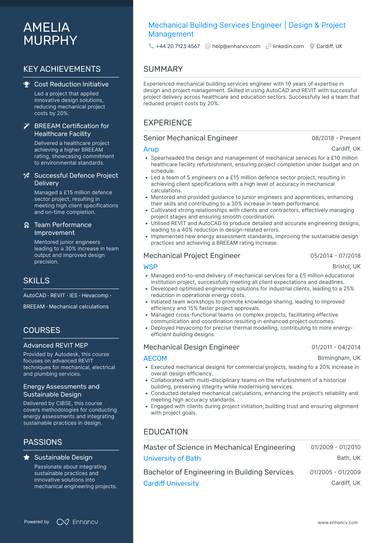 Mechanical Engineer CV Examples & Guide for 2026