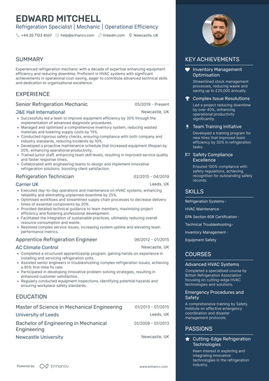 Mechanic CV Examples & Guide for 2026