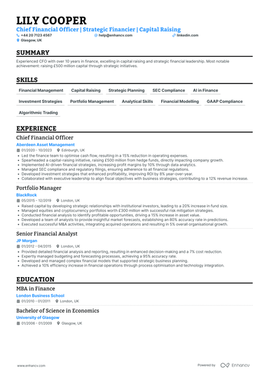 Financial Analyst CV Examples & Guide for 2026