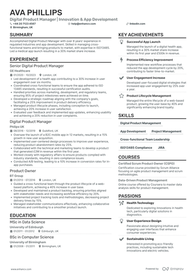 Product Manager CV Examples & Guide for 2026