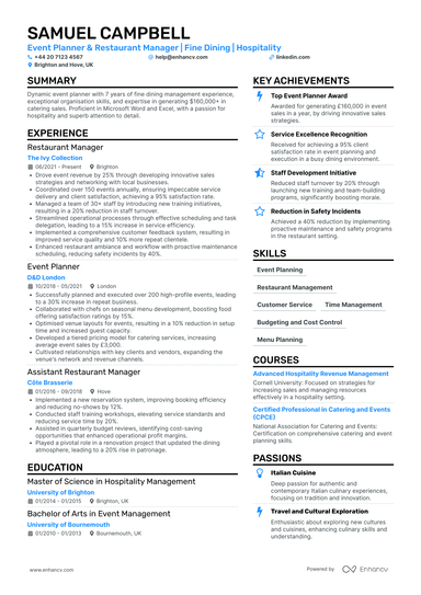 Event Planner CV Examples & Guide for 2026