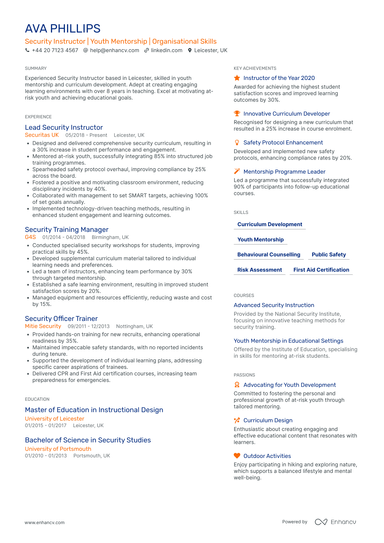 Security Guard CV Examples & Guide for 2026