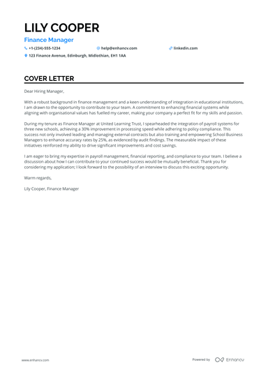 Test Manager Cover Letter Examples & Guide for 2025