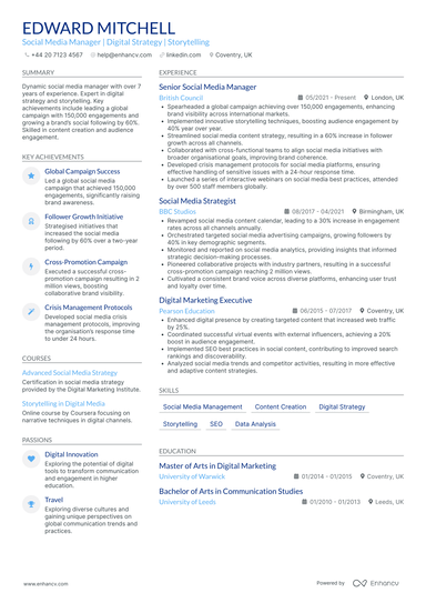 Community Manager CV Examples & Guide for 2026