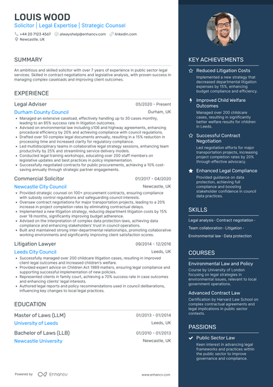 Lawyer CV Examples & Guide for 2026