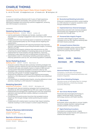 Market Research CV Examples & Guide for 2026