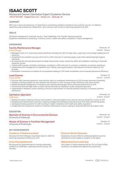 Cleaner CV Examples & Guide for 2026