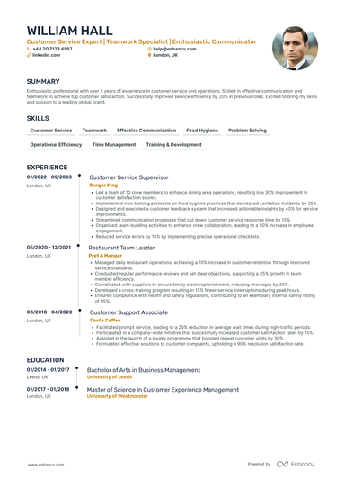 McDonalds CV Examples & Guide for 2026