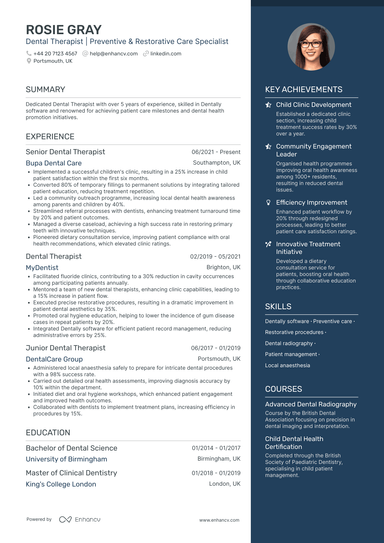 Dental Hygienist CV Examples & Guide for 2026