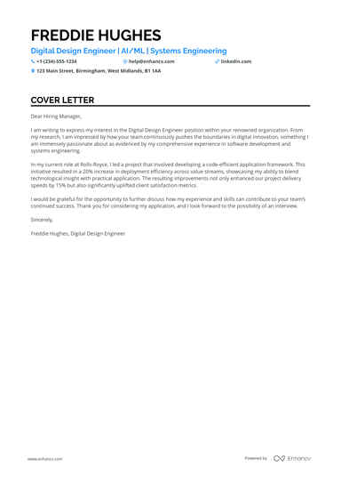 Aerospace Engineering Cover Letter Examples & Guide for 2026