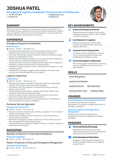 Logistics Coordinator CV Examples & Guide for 2026