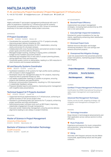 Project Coordinator CV Examples & Guide for 2026