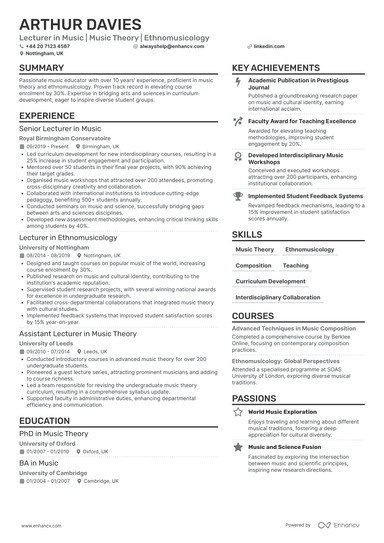 Musical Theatre CV Examples & Guide for 2026
