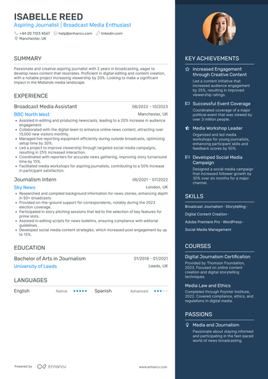 Journalist CV Examples & Guide for 2026