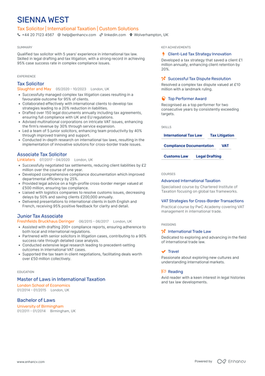 Solicitor CV Examples & Guide for 2026