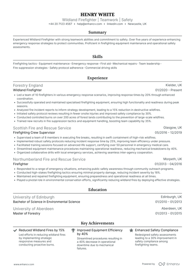 Firefighter CV Examples & Guide for 2026