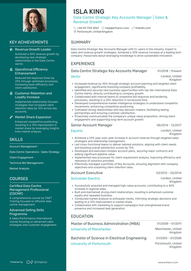 Key Account Manager CV Examples & Guide for 2026
