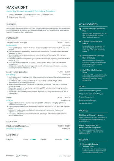 Key Account Manager CV Examples & Guide for 2026