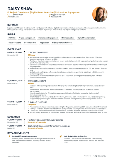 Project Coordinator CV Examples & Guide for 2026