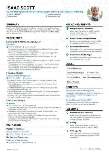 Financial Advisor CV Examples & Guide for 2026