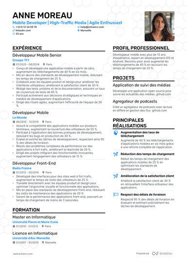 CV Développeur : Exemples pour le Web, Mobiles & Logiciels